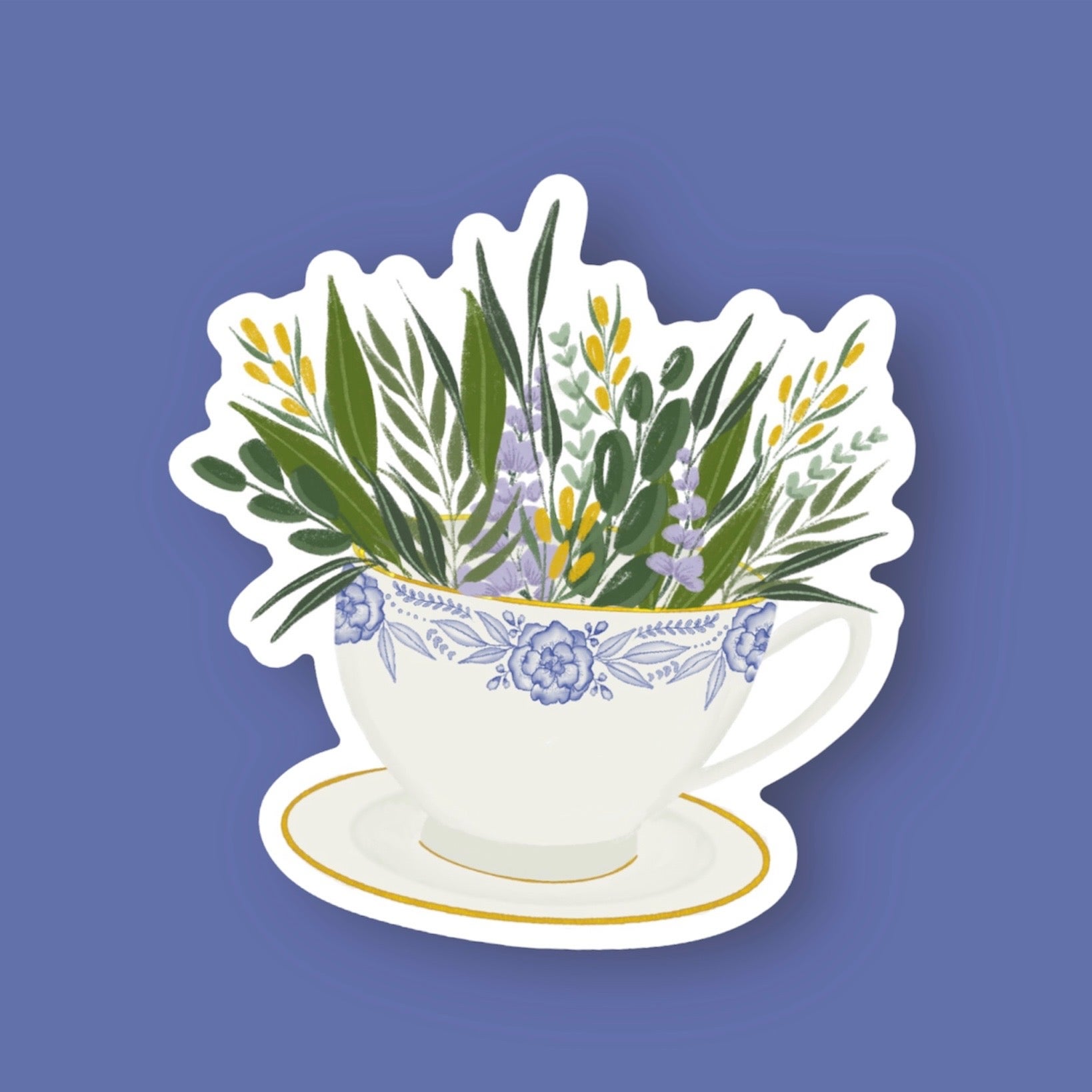 Teacup Sticker | Inspired Inks by Madeline